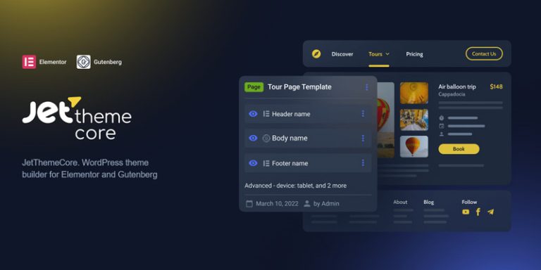 JetThemeCore WordPress Theme Builder V2.3.0.3